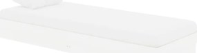 vidaXL Rám postele masivní dřevo 75 x 190 cm Small Single [819933] Barva: Bílá