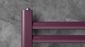 Regnis Retro, topné těleso 300x1840mm se středovým připojením 50mm, 652W, černá matná, RETRO184/30/D5/BLACK