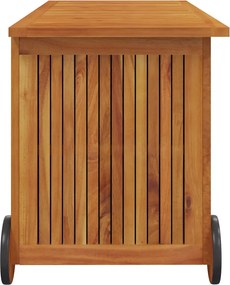 Zahradní úložný box s kolečky 113 x 50 x 58 cm masivní akácie 319712