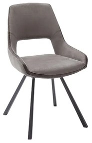 Židle Bayonne Barva: vintage tmavosivá/sivý pásek