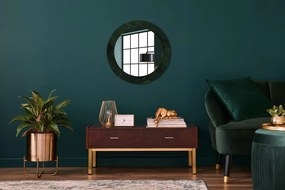 Kulaté dekorativní zrcadlo na zeď Zelený mramor fi 60 cm
