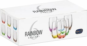 Crystalex barevné skleničky Club Rainbow 300 ml 6 ks