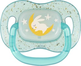 Canpol babies Dudlík svítící silikonový symetrický NIGHTGLOW 18m+ 2ks kluk