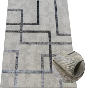 BE Koberec Esprit 3609 GREY - šedý obdélníkový Rozměr: 60x100 cm