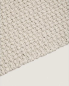 Krémový ručně tkaný běhoun s příměsí bavlny 70x140 cm Mascarell – Kave Home