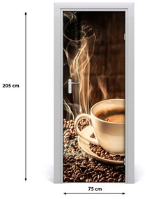 Fototapeta na dveře samolepící aromatická káva 75x205 cm