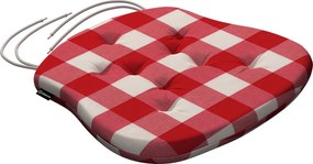 Sedák Filip barva červená látka vzorované