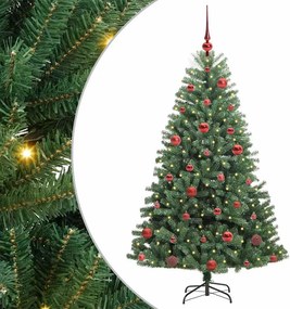 Umělý Skládací Vánoční Strom Zelená 150 cm PVC a kov 3395478