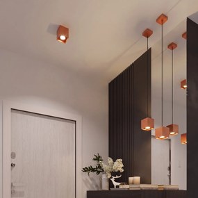 Sollux Lighting Stropní svítidlo QUAD 1 okrově červené