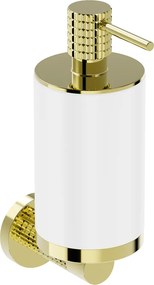 Mexen Triv, nástěnný dávkovač mýdla, bílá/zlatá, 250ml, 70A33058-50W
