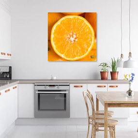 Obraz na plátně, Oranžové makro - 50x50 cm