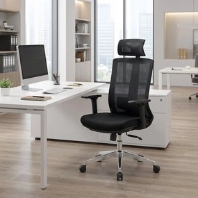 Kancelářská ergonomická židle Neoseat SABRINA — černá, nosnost 150 kg