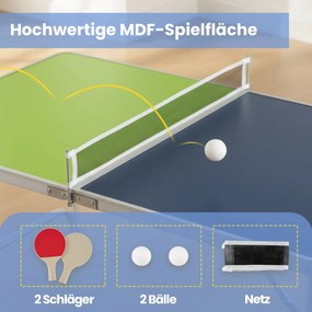 Costway Přenosný stolní tenis skládací mini set na stolní tenis pro děti