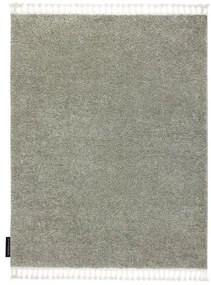 koberec BERBER 9000, zelený střapce, Maroko, Shaggy velikost 120x170 cm | krásné koberce cz