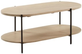 Dřevěný konferenční stolek Kave Home Palmia 110 x 55 cm