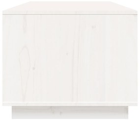 Konferenční stolek bílý 100 x 50 x 41 cm masivní borové dřevo,  818271