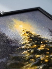 Sinsay - LED obraz s motivem vánočního stromku - vícebarevná
