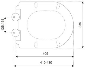 Novoterm WC prkénko NV-Makalu Soft Close Duroplast pro WC NV-Makalu