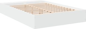 Rám postele bílý 150 x 200 cm kompozitní dřevo 3280559