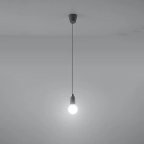 Sollux Lighting Závěsné svítidlo DIEGO 1 šedé