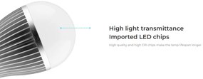 LED Solution Mi-Light MiBoxer RF LED žárovka CCT 9W E27