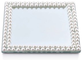 Mondex Dekorativní tác na svíčky MARGOT II čtvercový zrcadlo