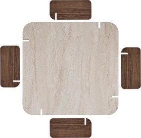 Béžový konferenční stolek 90x90 cm Marais – Nordure