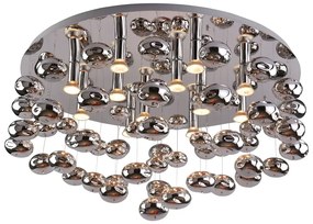 Luxusní lustr Luvia 80 chrom