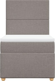 Box spring postel s matrací taupe 90x190 cm textil 3293432