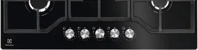 Electrolux KGG75362K černá / Varná plynová deska / 75 cm / 5 hořáků /
