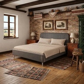 Postel čalouněná ESMINA 180x200 cm s úložným prostorem