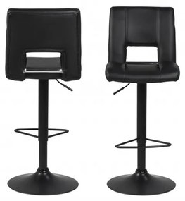 Otočná barová židle Sylvie černá
