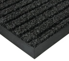 Černá textilní zátěžová čistící rohož Shakira - 100 x 150 x 1,6 cm