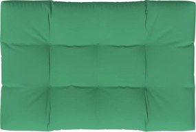 Poduška na palety zelená 120 x 80 x 12 cm textil 314417