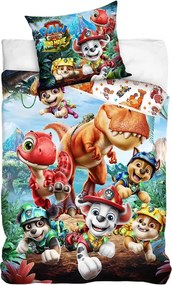 Bavlněné ložní povlečení Tlapková patrola: Dinosauří film - Paw Patrol - 100% bavlna renforcé - 70x90 cm + 140x200 cm