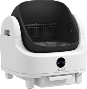 PawHut Samočisticí kočičí toaleta, 42L samočisticí kočičí záchod s aromaterapií, sáčky na odpad, odstranění zápachu, 1-5 kg