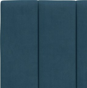 Postel s matrací Hanko modrá 120 x 200 cm samet 3208590