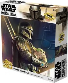 PRIME 3D Puzzle Star Wars: Mandalorian 3D / 150 dílků / 31 × 46 cm