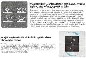 Deante Corrio, 1-komorový granitový dřez 670x440x175 mm a dřezová baterie s dávkovačem saponátu, grafitová, DEA-ZRCC2113