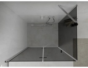 Mexen Lima skládací sprchový kout 80 x 120 cm, Grafitově černá, Chromovaná - 856-080-120-01-40