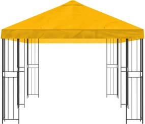 Zahradní altán 6 x 3 m Žlutá Polyester a ocel 190 gsm 3375989