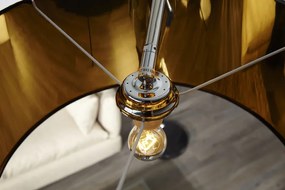 Stojací lampa Forma černá / zlatá