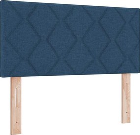 Postel s boxspringem s polštářem Modrá 90 x 190 cm textil 3338964