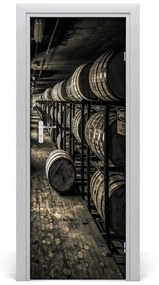 Fototapeta samolepící na dveře Beczki Burbon 75x205 cm