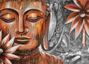 Malvis ® Tapeta Buddha olejomalba Vel. (šířka x výška): 360 x 260 cm