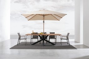 BIZZOTTO Zahradní jídelní stůl RAMSEY 240x100cm černé nohy 0804457