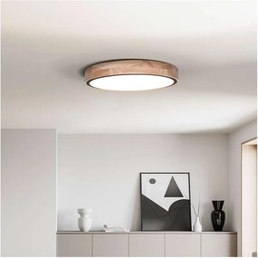 LED stropní světlo s dálkovým ovládáním Iron Oak nastavitelné - průměr 51 cm, hnědá