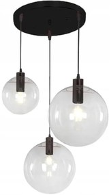 Stropní svítidlo Lassi Black transparentní