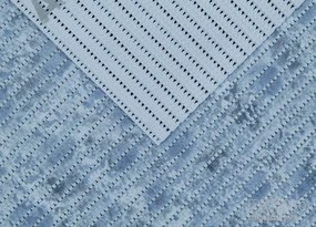 Breno Koupelnová pěnová předložka SOFTY-TEX 79912.1 vodní hladina, šíře 130 cm, Modrá