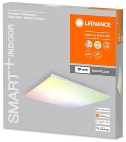 Chytrý WiFi LED RGB panel PLANON 600x600, nastavitelná bílá